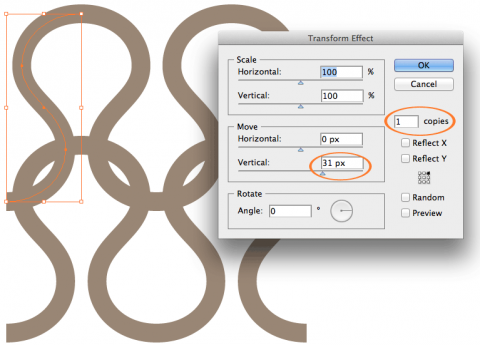 Create a vector intertwining knitting pattern – illustrator tutorial – PEPSized
