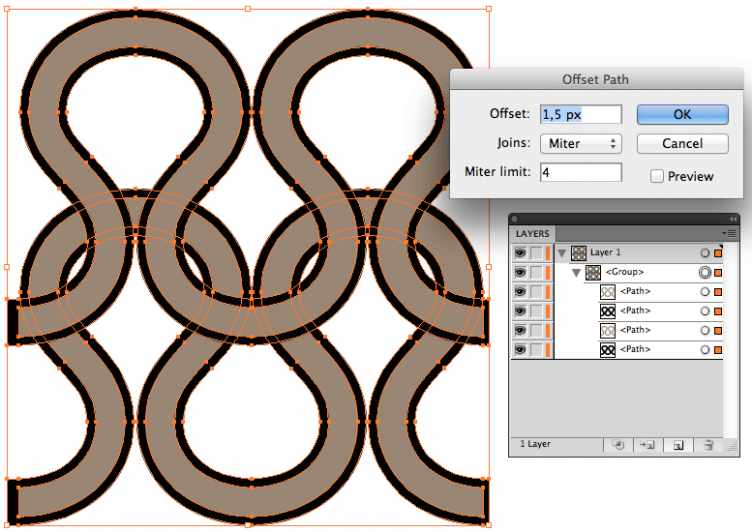 Create a vector intertwining knitting pattern – illustrator tutorial ...
